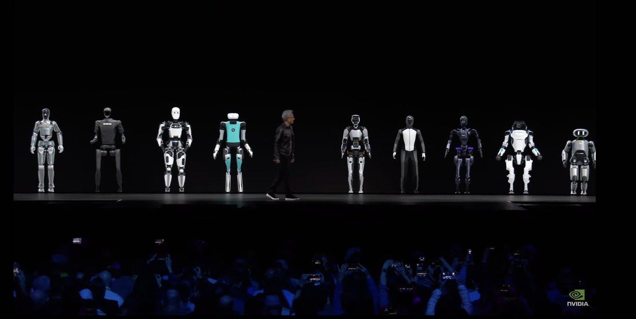 1X humanoid robot NEO featured in NVIDIA GTC keynote